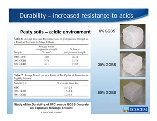 Benefits of using GGBS cement in large concrete pours | PDF