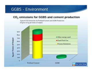 Benefits of using GGBS cement in large concrete pours | PDF