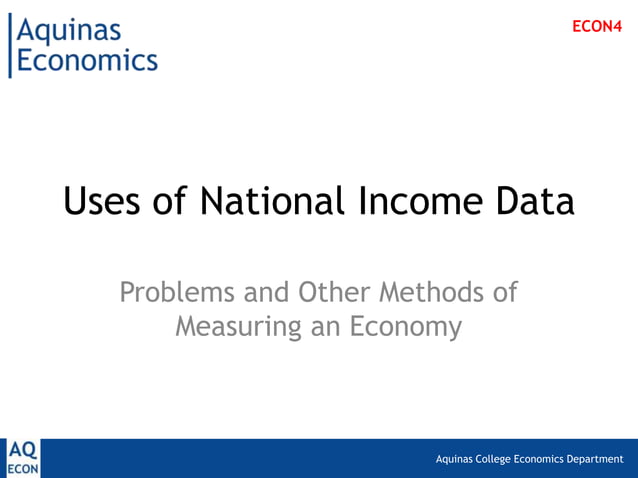 The Uses of National Income Data | PPTX | Economy | Business and Finance