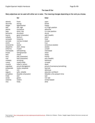 The uses of ser | PDF