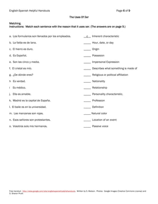 The uses of ser | PDF