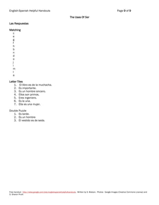 The uses of ser | PDF