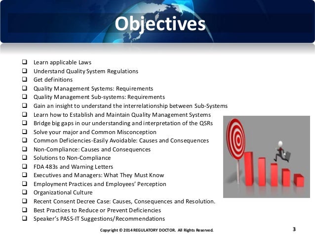 The US FDA Quality System Regulation (QSR) - What Every Executive and…