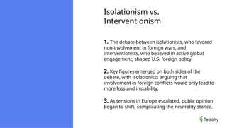 The US Neutrality Acts and USA Neutrality Policies | PPT