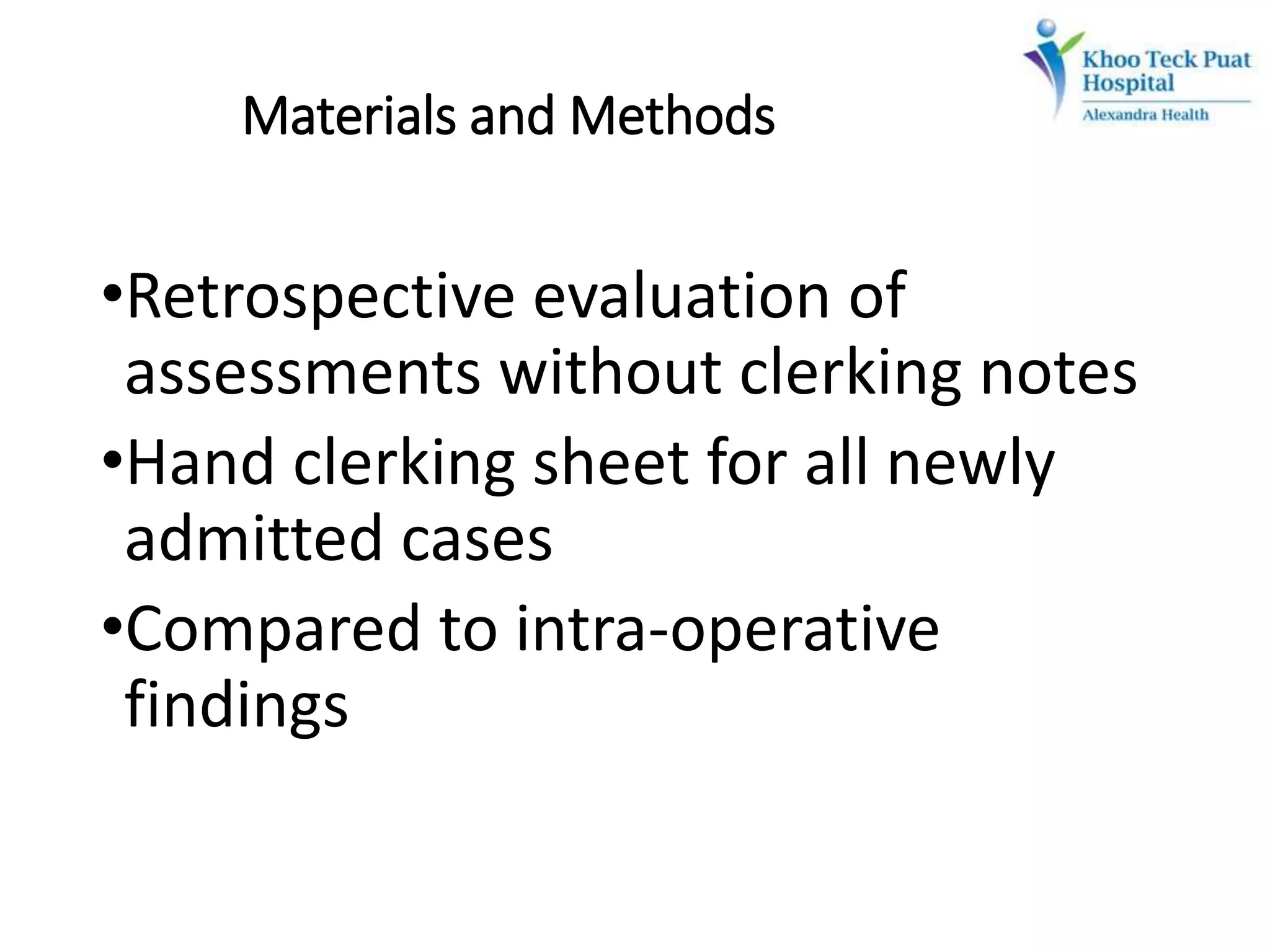 The utility of using a hand clerking sheet | PPTX