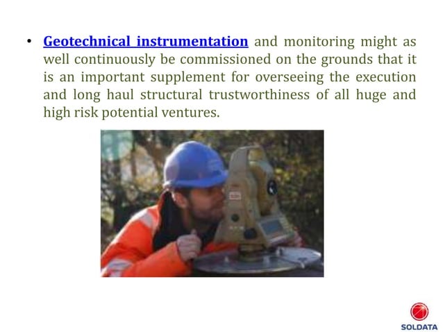 The utilization of geotechnical instrumentation and monitoring | PPTX