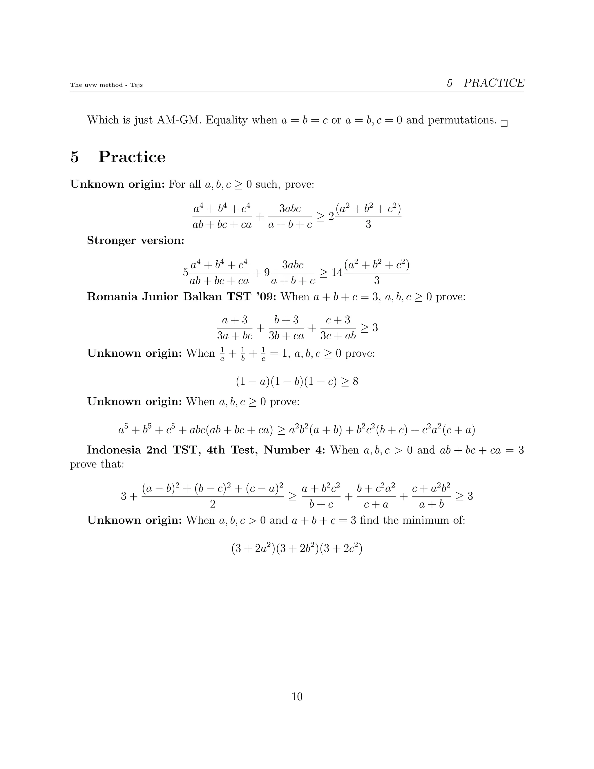 The uvw method | PDF