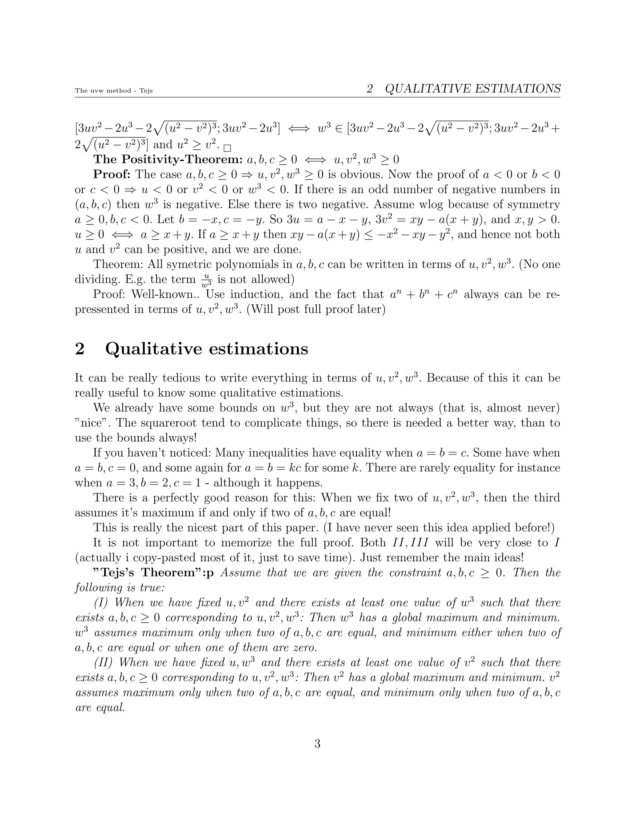 The uvw method | PDF