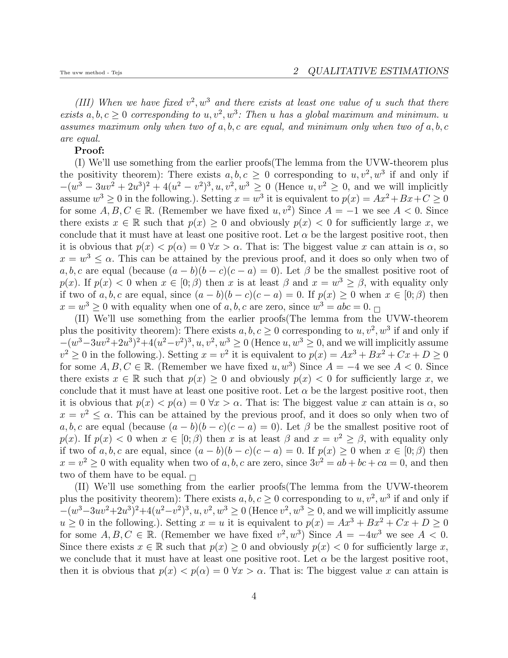 The uvw method | PDF