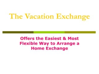 Home Exchange | PDF