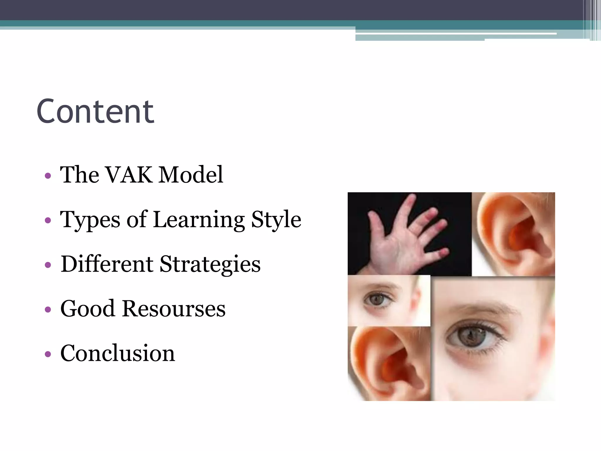The VAK model | PPTX