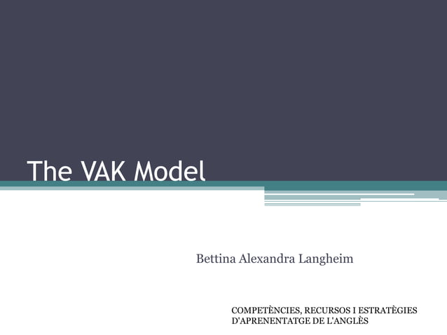 The VAK model | PPT