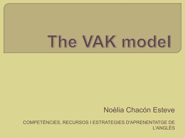 The vak model | PPT