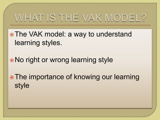 The vak model | PPT