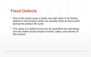 The Value-Adding Tester | PPTX