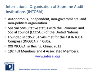 The value and benefit of supreme audit institutions as enablers of good ...