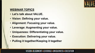Introducing “The V*A*L*U*E Formula: Do more with less and reduce stress ...