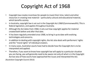 The value of copyright in the creative industries | PPT