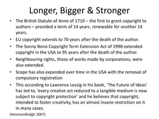 The value of copyright in the creative industries | PPT