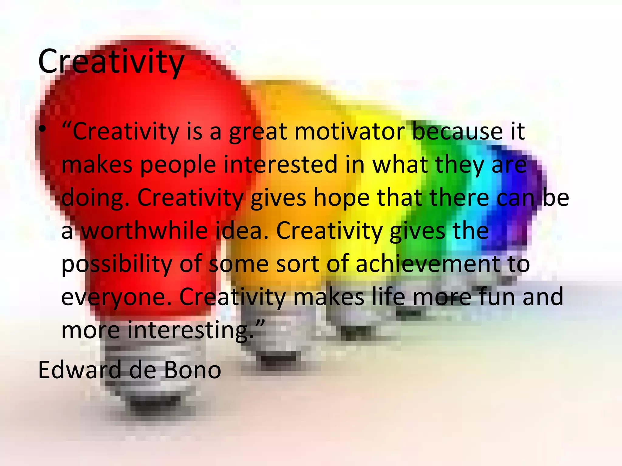 The value of creativity part 1 | PPT