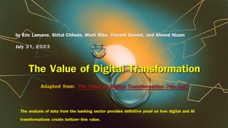คุณค่าของการเปลี่ยนแปลงทางดิจิทัล The Value of Digital Transformation.pdf