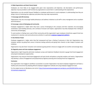 The Value of Employee Engagement | PPT