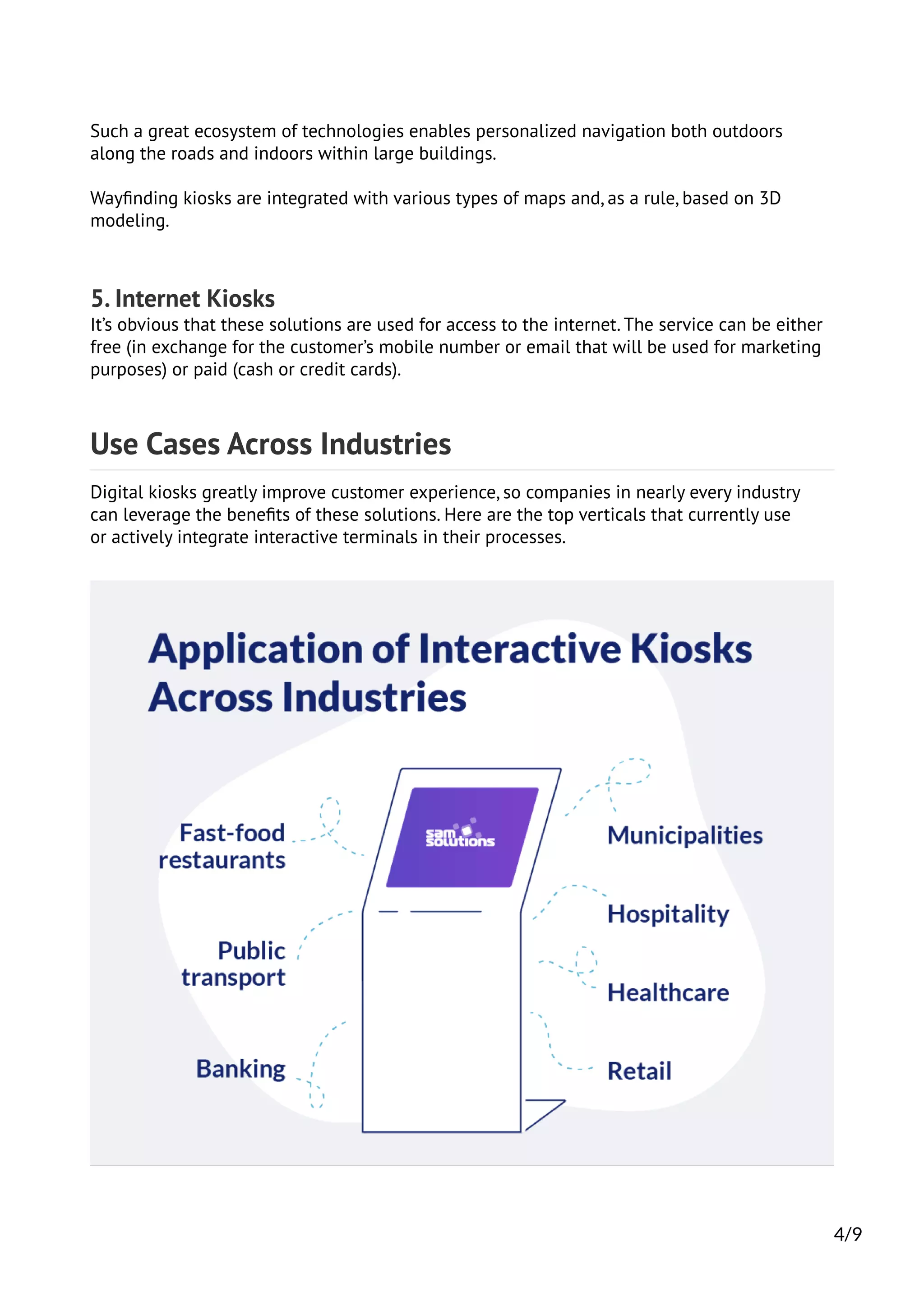 The value of interactive kiosk for your business | PDF