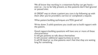 The value of outstanding patient care | PPTX