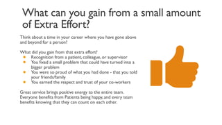 The value of outstanding patient care | PPTX