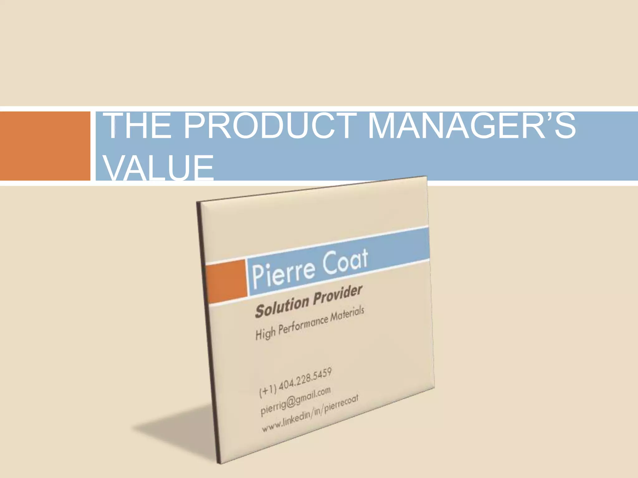 The Value Of Product Management | PPTX