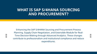The Value of SAP S4HANA Sourcing and Procurement Course.pptx