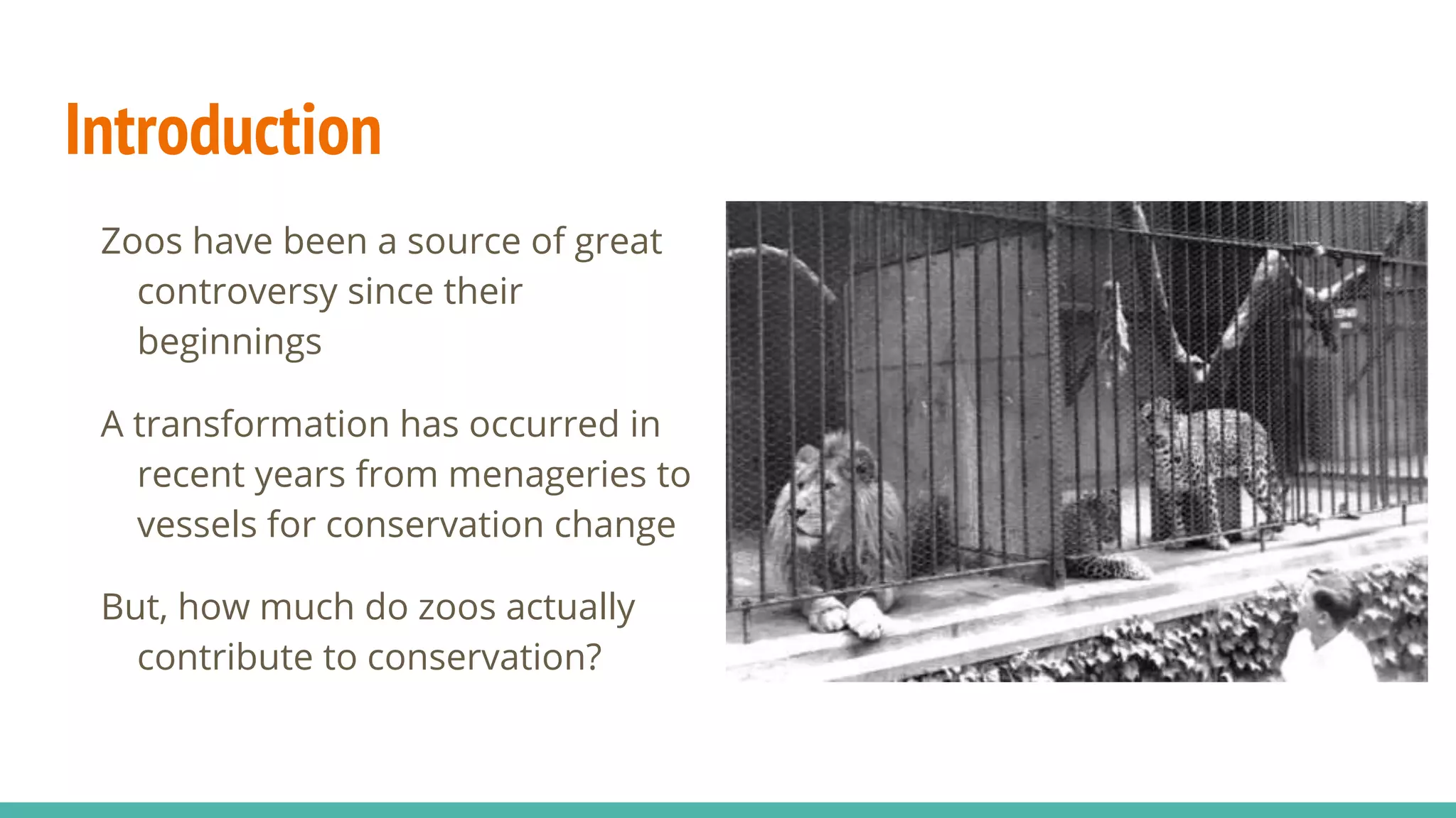 The Value of Zoos for Science and Conservation | PPTX