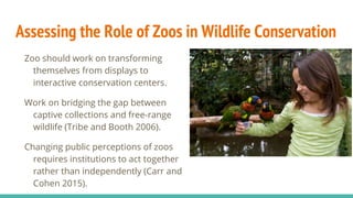 The Value of Zoos for Science and Conservation | PPTX