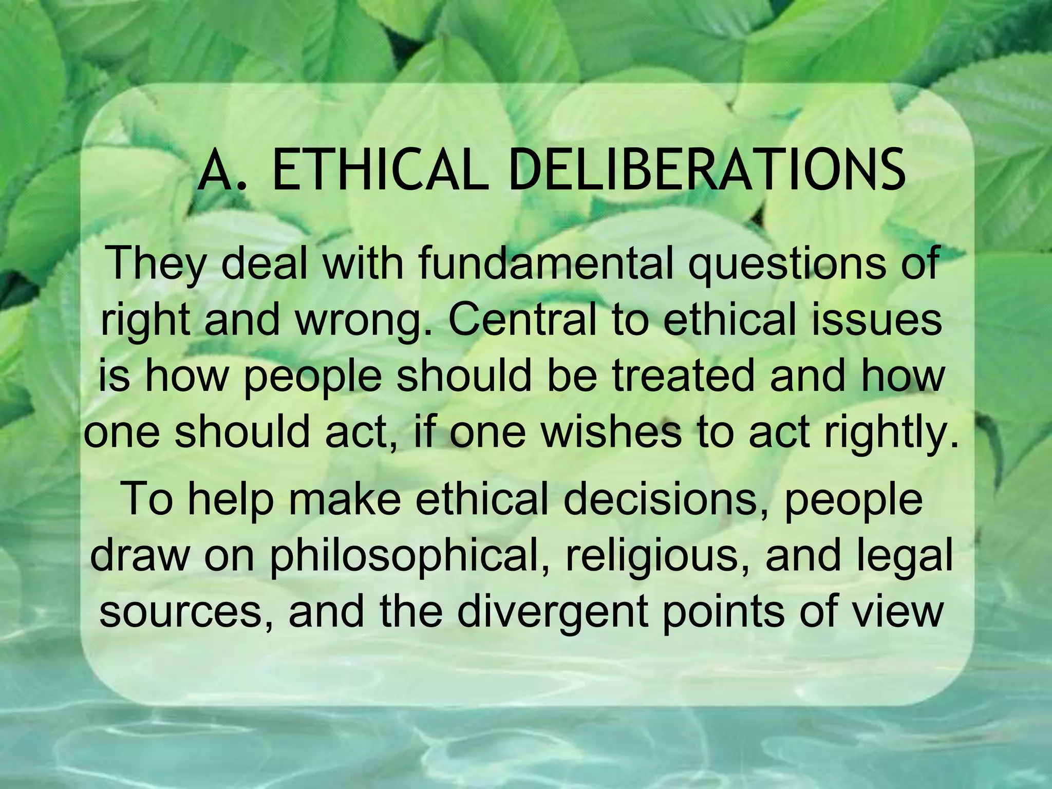 The values and ethics of library and information | PPTX