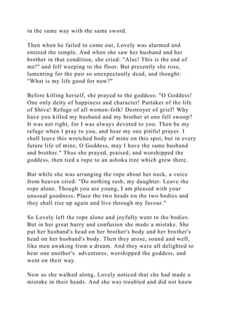 The Vampires Sixth StoryThe Girl who transposed the heads of he.docx