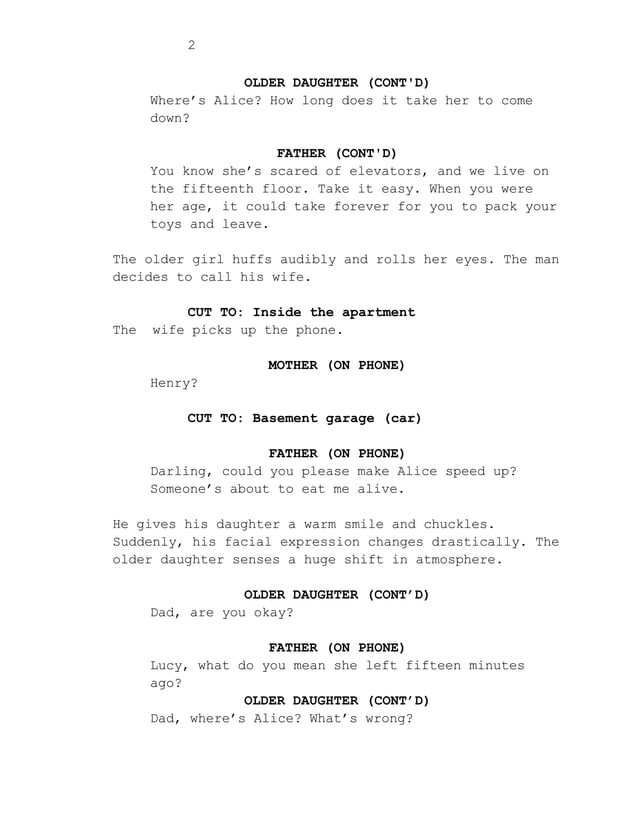 The Vanished(script).pdf | Parenting | Family and Relationships
