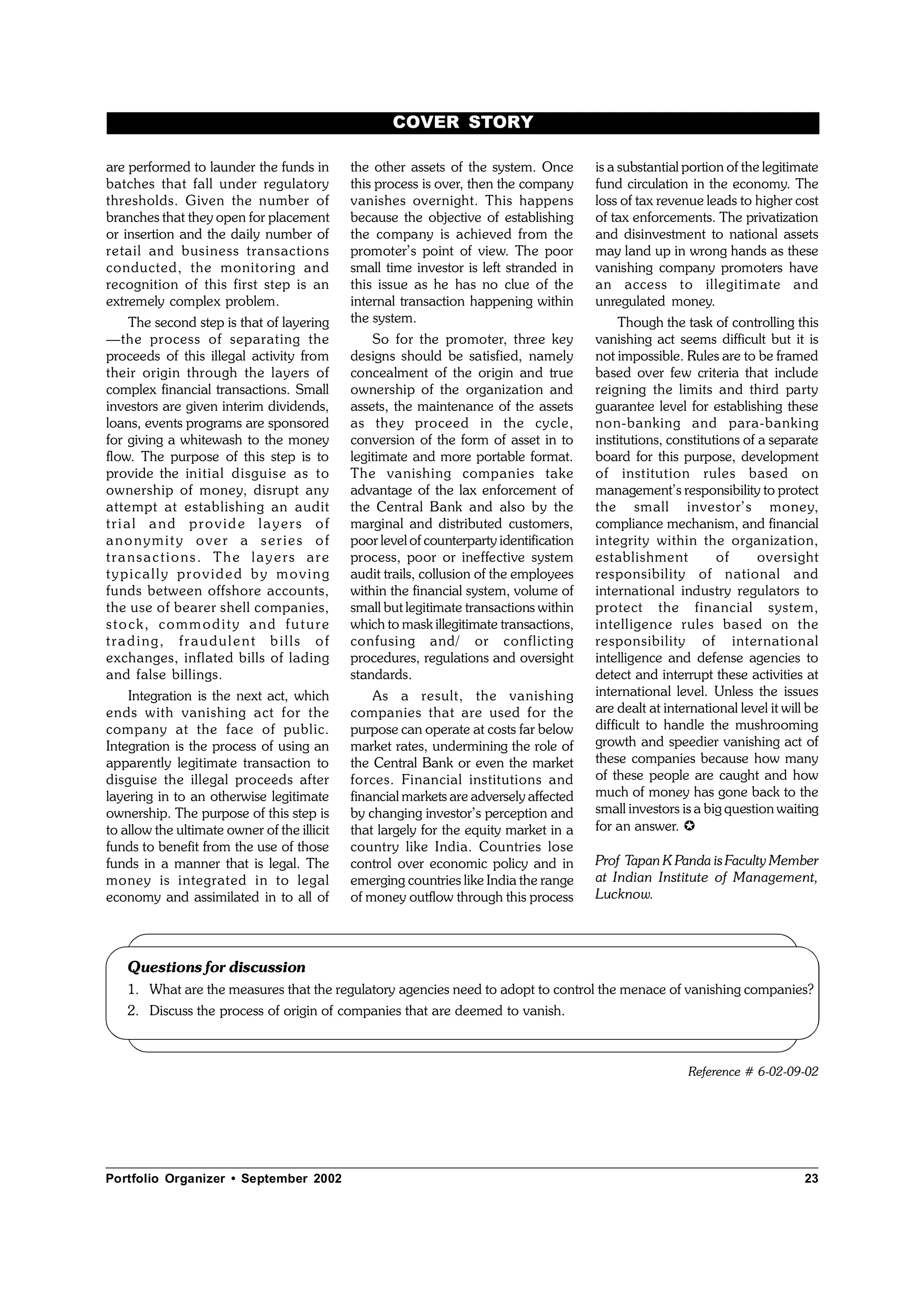 The vanishing act | PDF