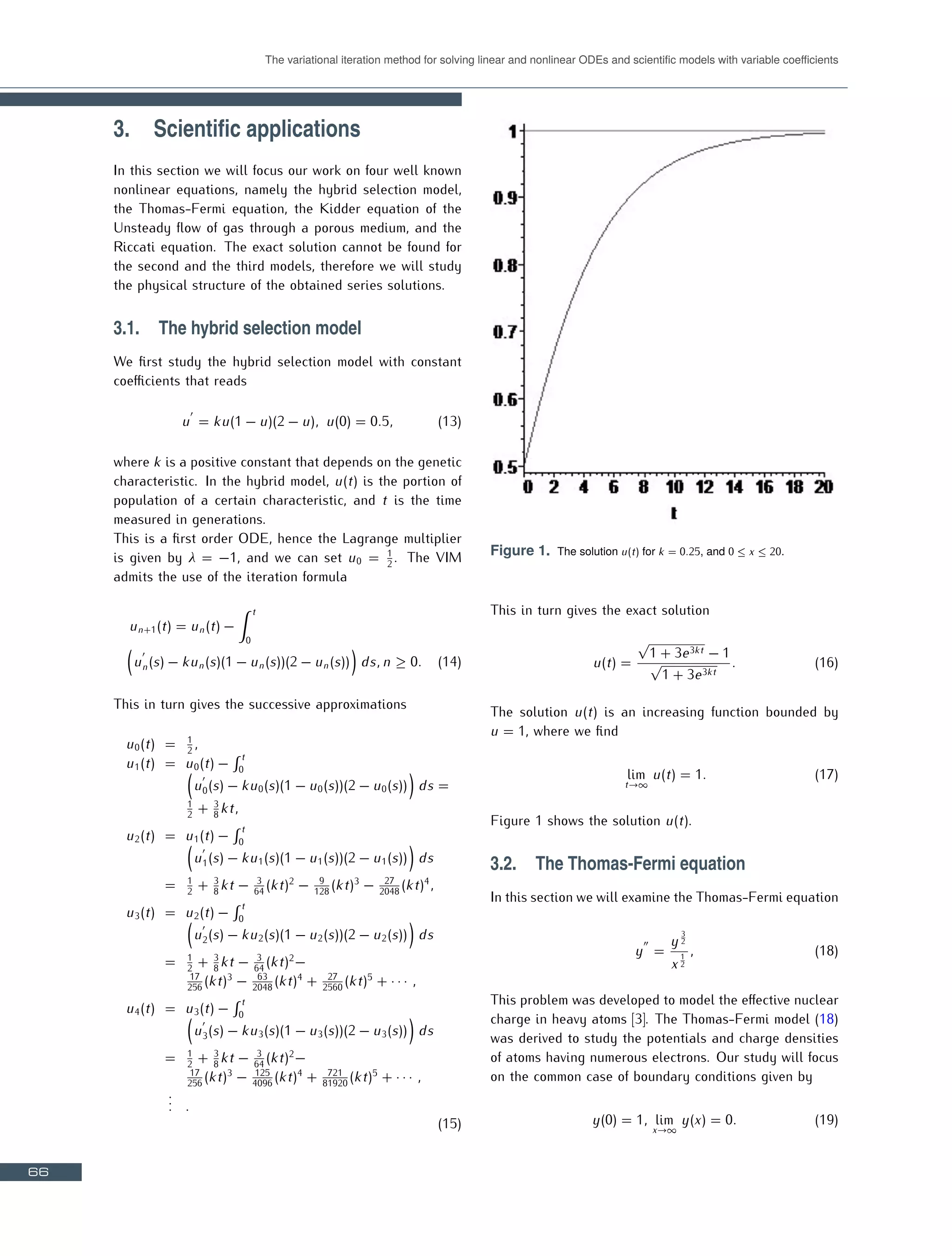 The Variational Iteration Method For Solving Linea Pdf