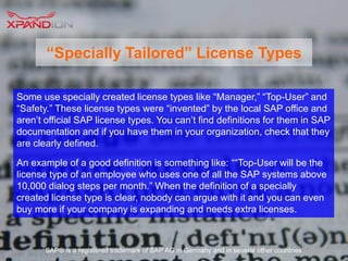 The Various Types of SAP Licenses | PDF