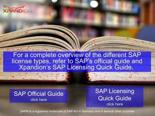 The Various Types of SAP Licenses | PDF