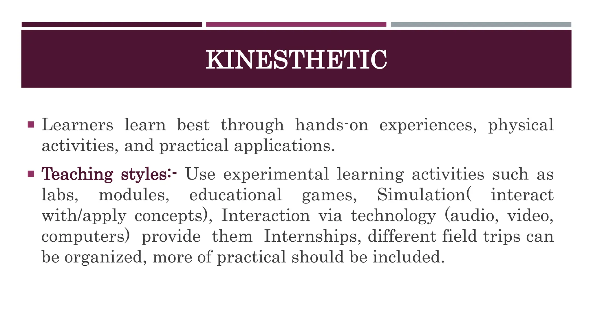 It is about VARK model , very important lecture in B ed, Child ...