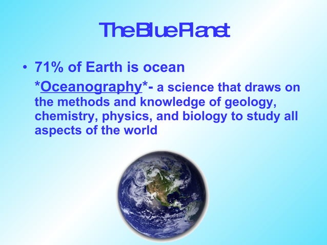 The vast world ocean | PPT