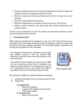 How to deal with a VAT audit in UAE? | PDF