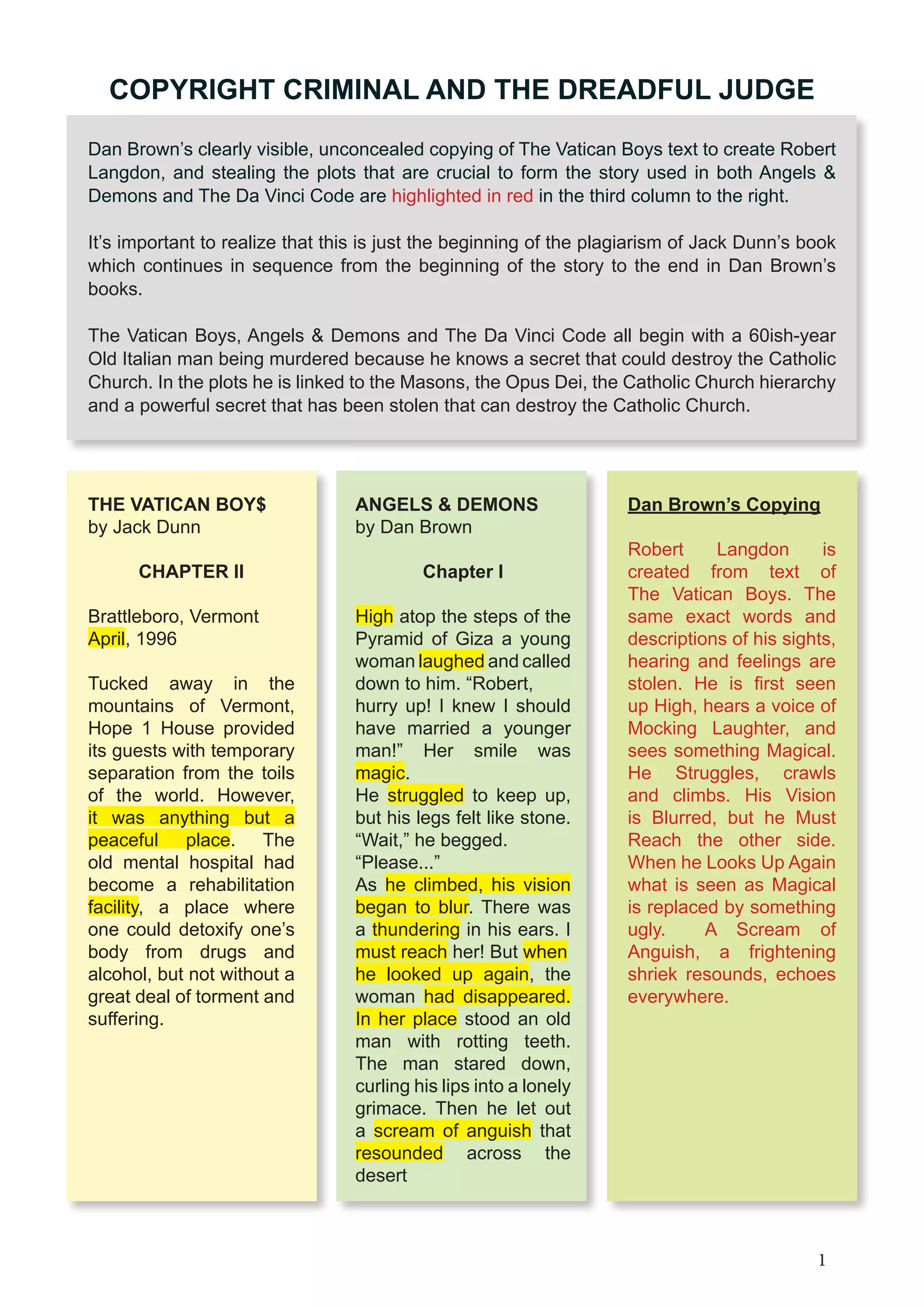 The vatican boys vs angels&demons | PDF