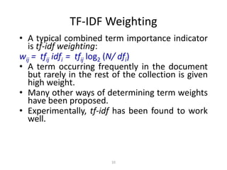 The vector space model | PPTX