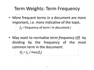The vector space model | PPTX