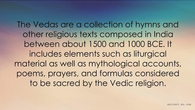 The Vedas | PPTX | Hinduism | Religion & Spirituality