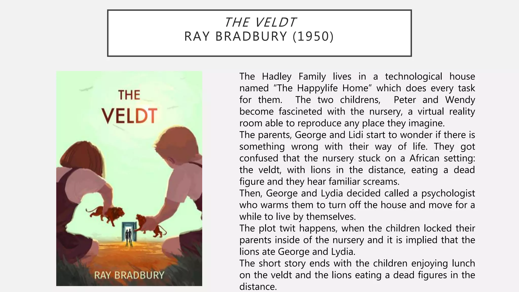 Lesson Plan The Veldt | PPTX