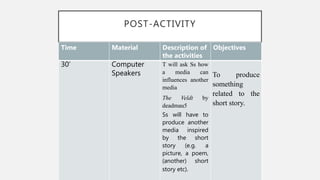 Lesson Plan The Veldt | PPTX
