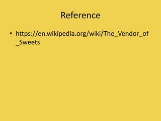 The vendor of sweets | PPTX